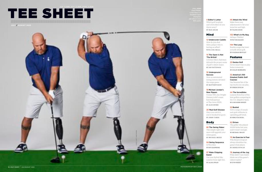 TEE SHEET | Golf Digest | JULY/AUGUST 2023