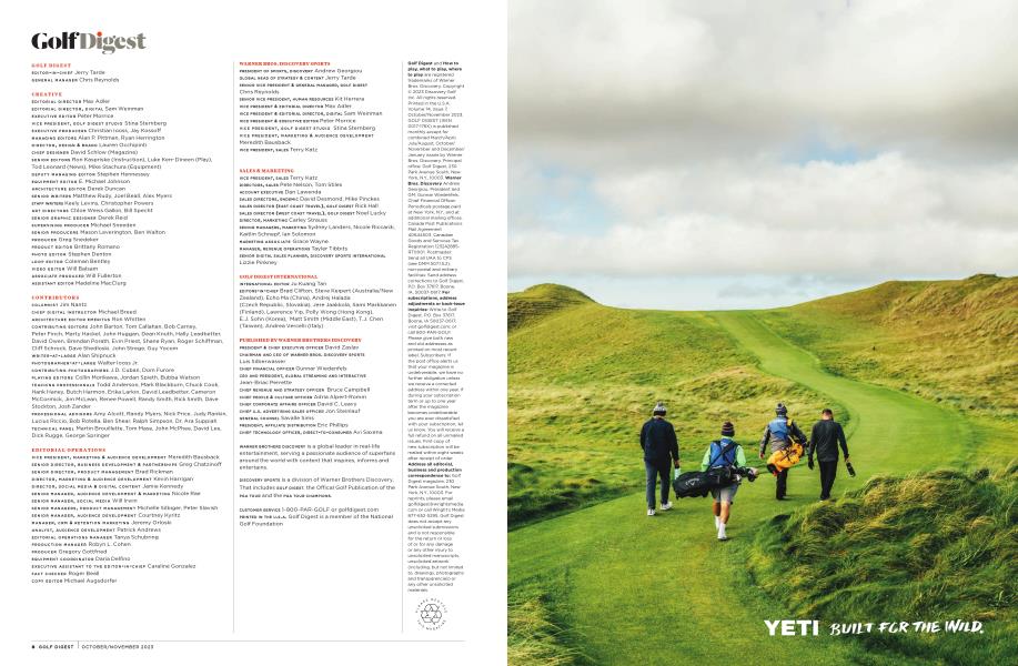 Golf Digest | Golf Digest | NOVEMBER 2023