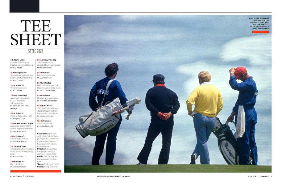 TEE SHEET | Golf Digest | STYLE 2024