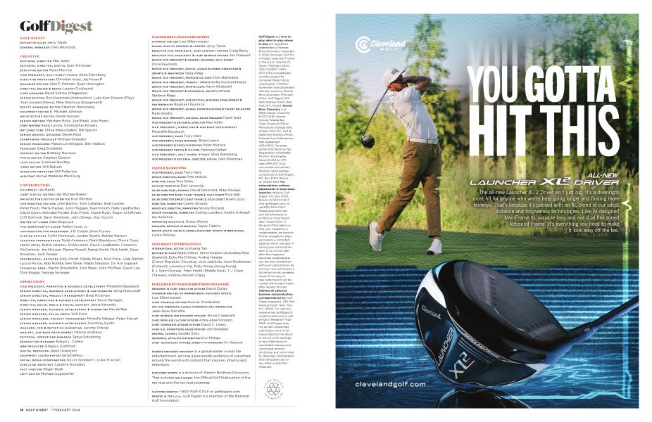 Golf Digest | Golf Digest | FEBRUARY 2024